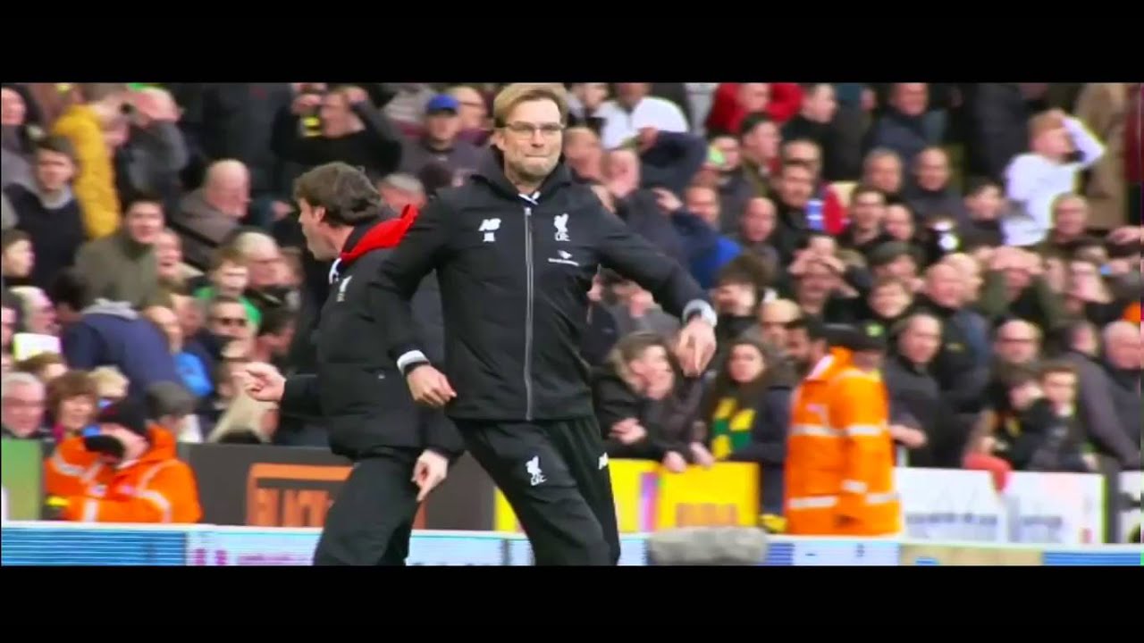 Jürgen Klopp crazy celebration with liverpool players after lallana ...