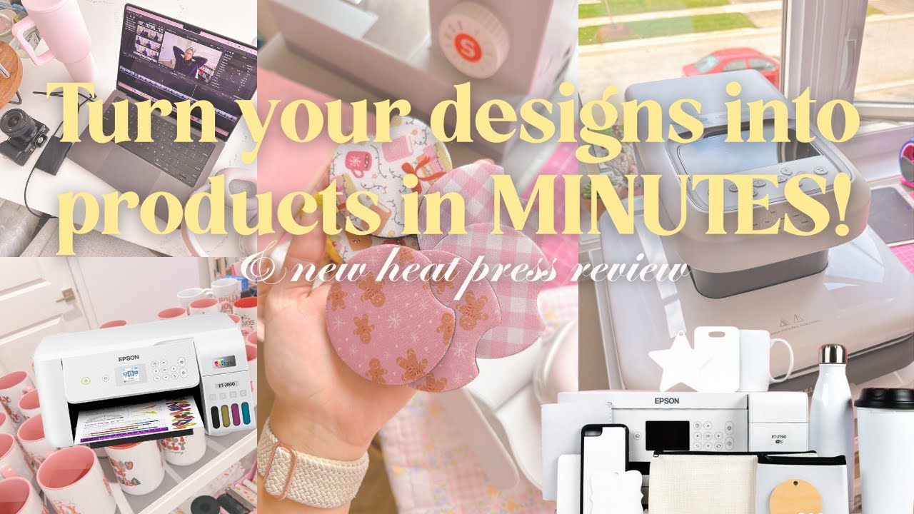 How I turn my designs into products in LESS than 20 minutes! + New heat ...