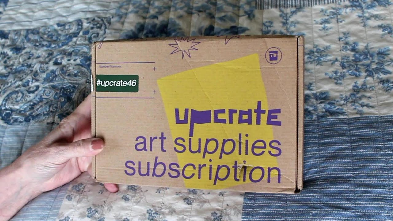 My first Upcrate box ~ #46 June 2023 art supply subscription box - YouTube