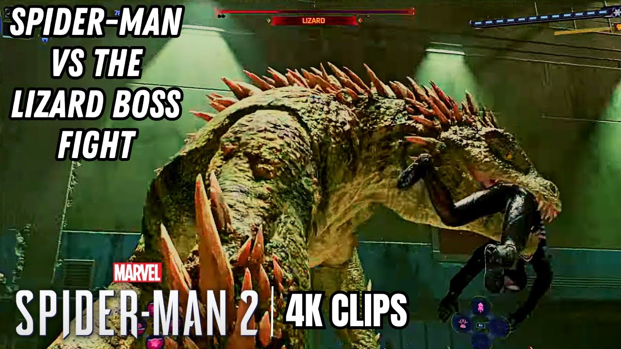 Spider-man Vs The Lizard Final Round | Marvel's Spider-man 2 4k Clips