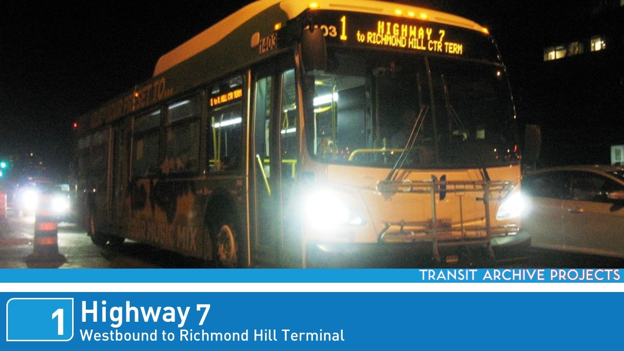 YRT 2014 New Flyer XD40 #1403 | 1 Highway 7 - YouTube
