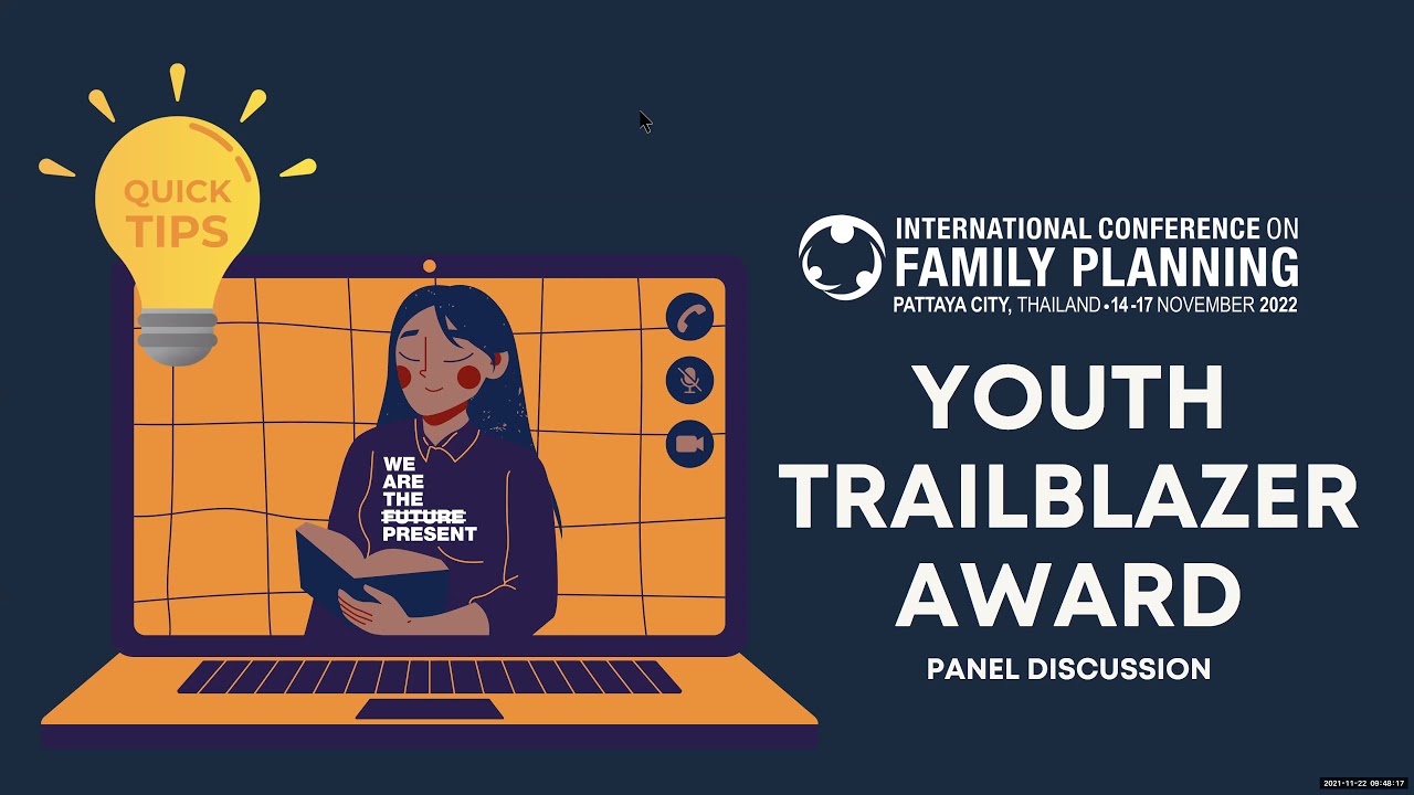 ICFP2022 Youth Trailblazer Award Webinar - YouTube