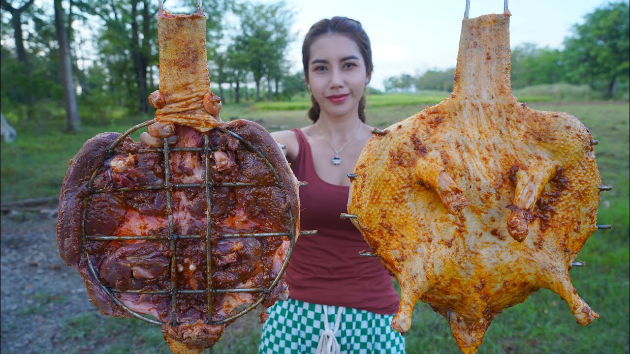 Duck roasted with chili sauce cook recipe - Amazing cooking - YouTube