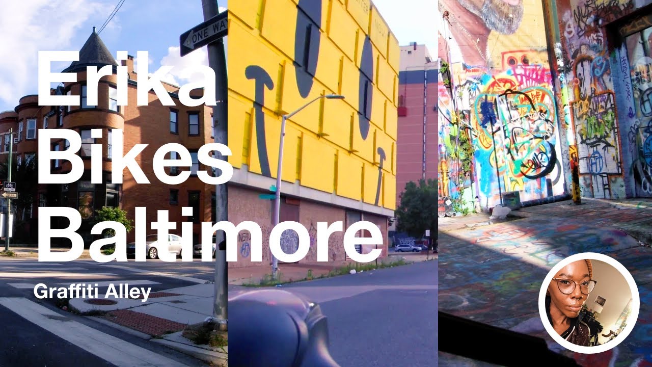 Erika Bikes Baltimore - Graffiti Alley - YouTube