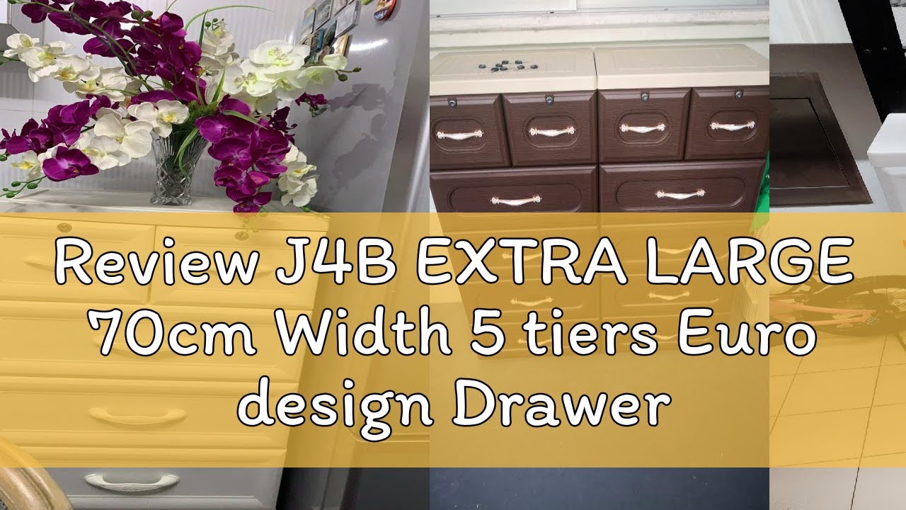 Review J4B EXTRA LARGE 70cm Width 5 tiers Euro design Drawers Cabinet ...