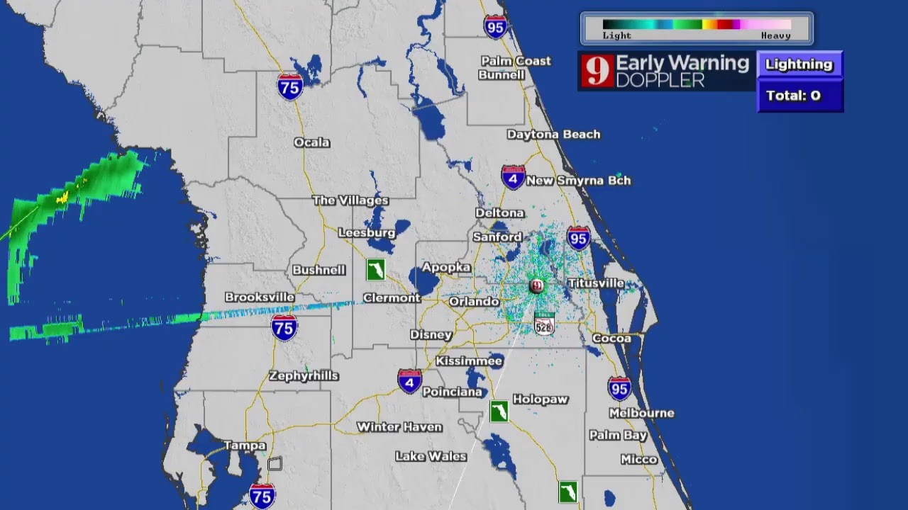 WFTV Early Warning Doppler 9 Radar - YouTube