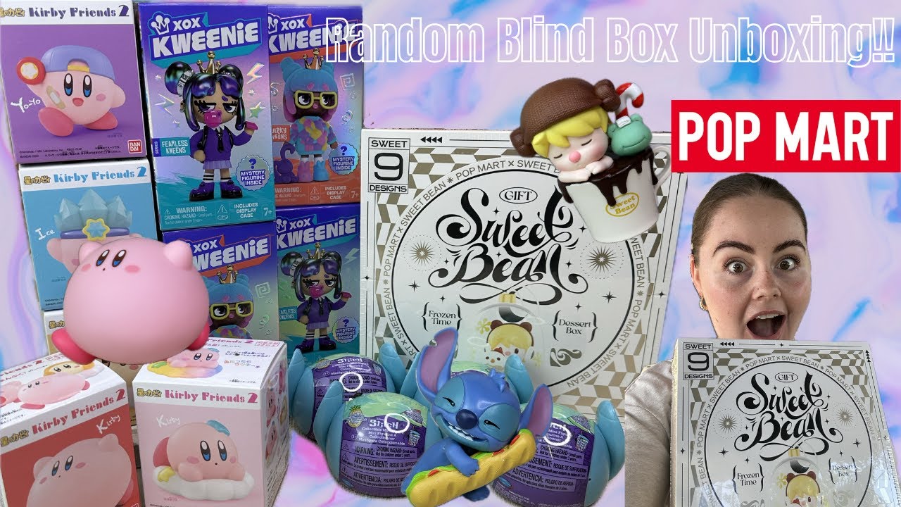 Random Blind Box Unboxing | Sweet Bean | STITCH | Kirby + MORE!! - YouTube