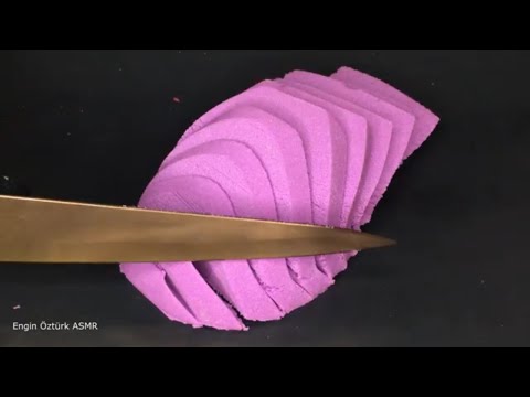RAHATLATICI KUM KESME SESİ | KİNETİK KUM KESME VİDEOSU #5 | #kineticsand #kumkesme #oddlysatisfying