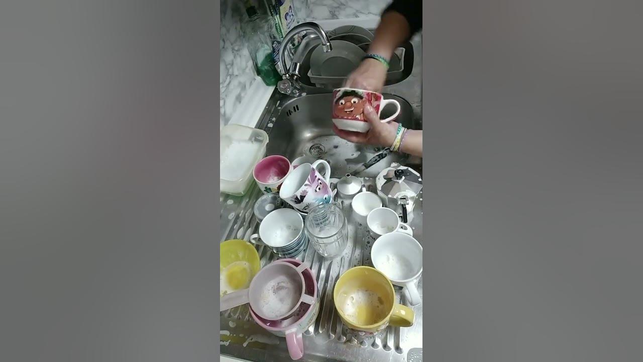 Morning Real-Time Hand Washing Dishes Clean Motivation|Asmr Clean With Me!cleaning No Talking ...