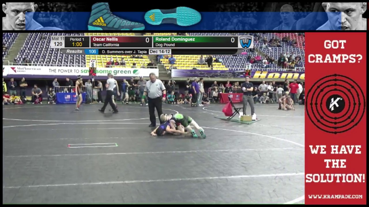 5084 Novice 75 Mat 11 Makenize Smith patriot wrestling club vs Joshua ...