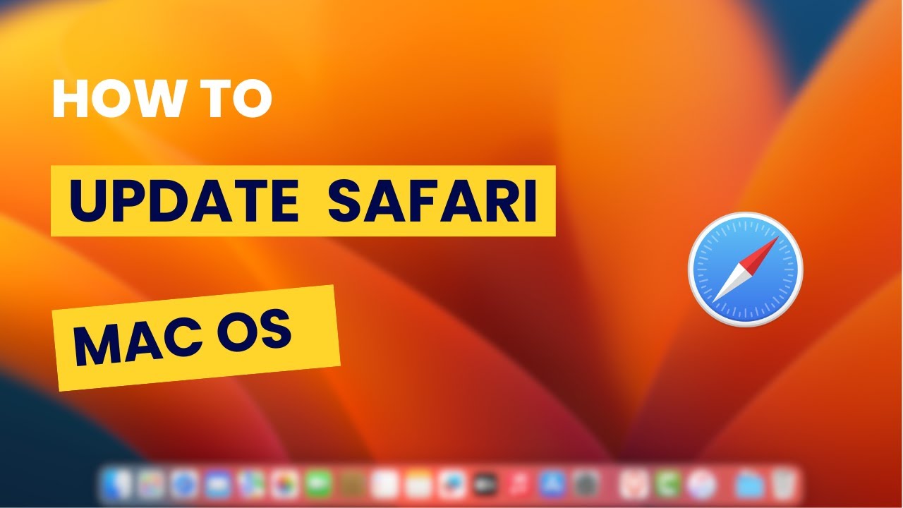 How To Update Safari on Mac Os - YouTube