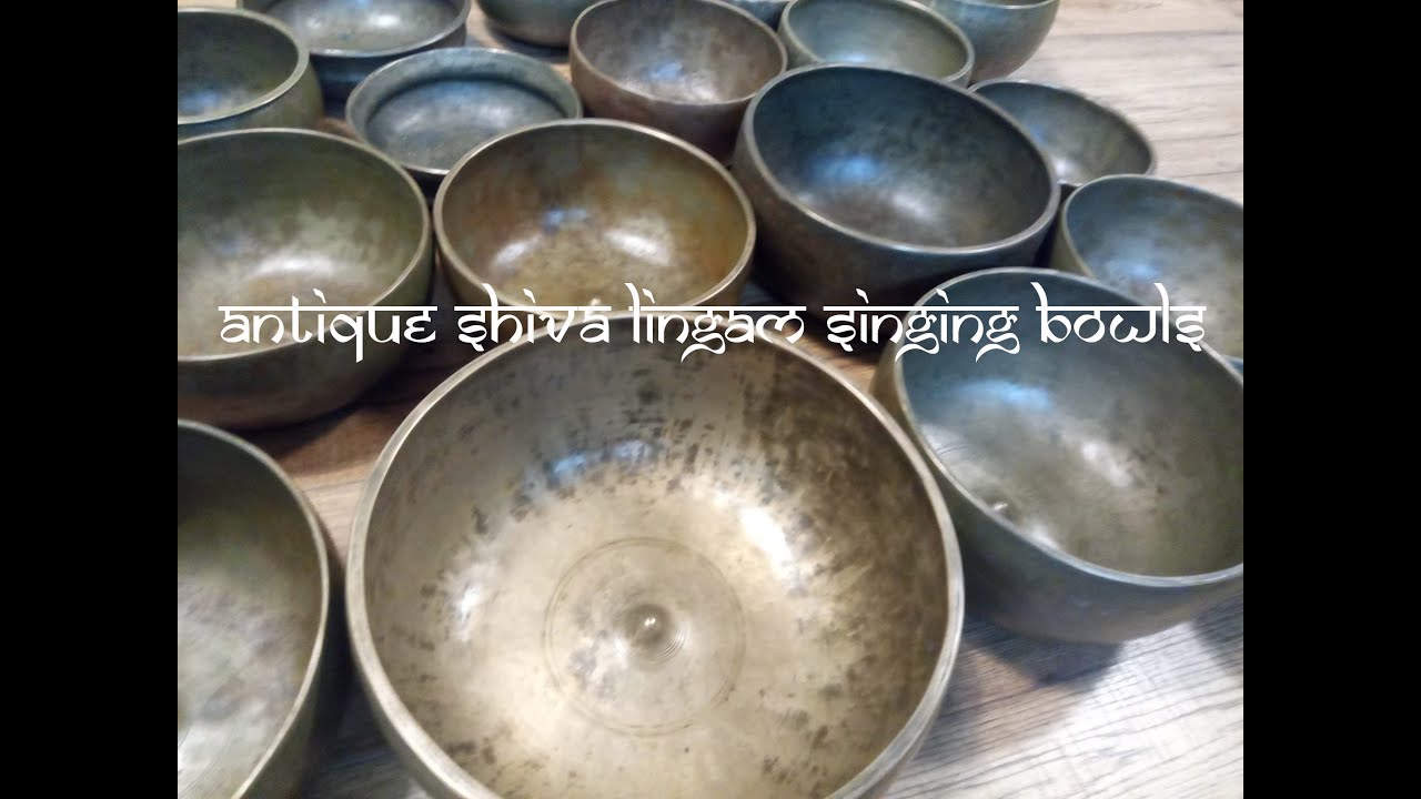 Antique Shiva Lingam Singing Bowls For Sound Therapy Meditation Ritual ...