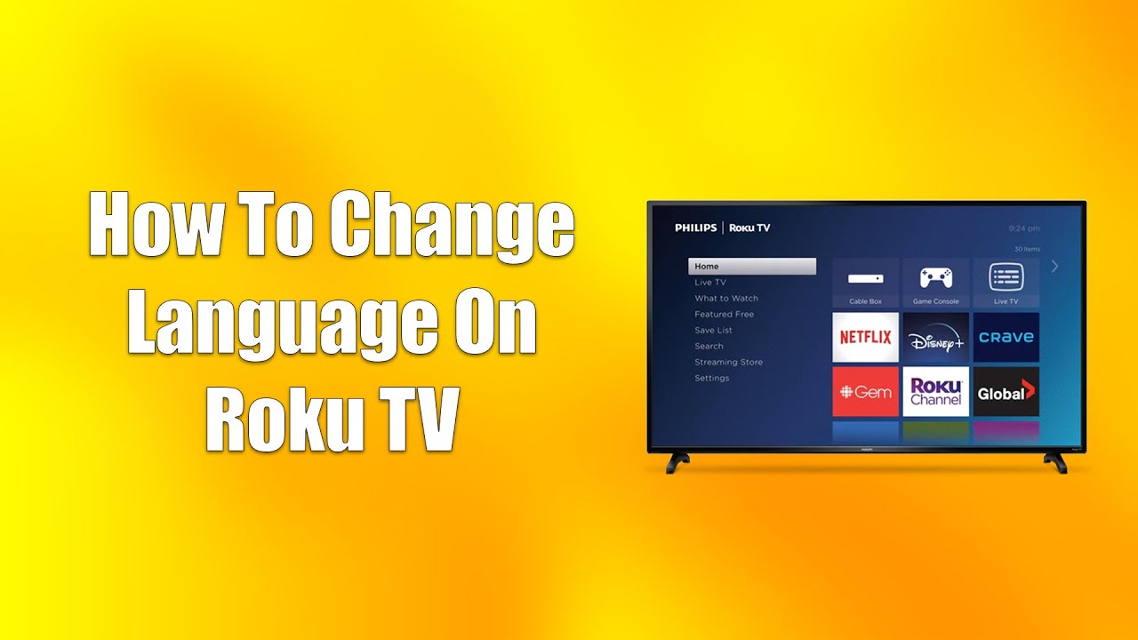How To Change Language On Roku TV - YouTube