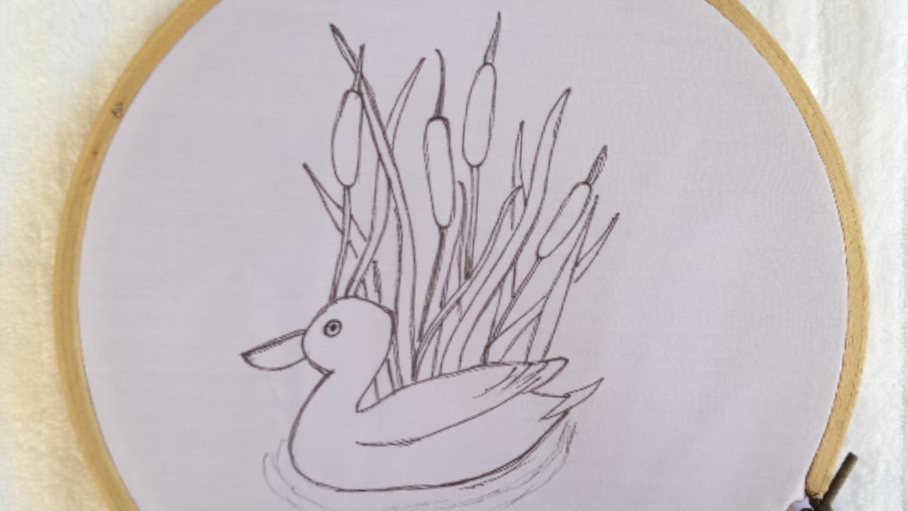 Beautiful hand embroidery duck design , very easy and cute hand ...