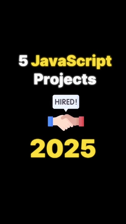 Javascript projects For 2025 Hired 😲#thejetsetjoy #coding #viralvideo # ...