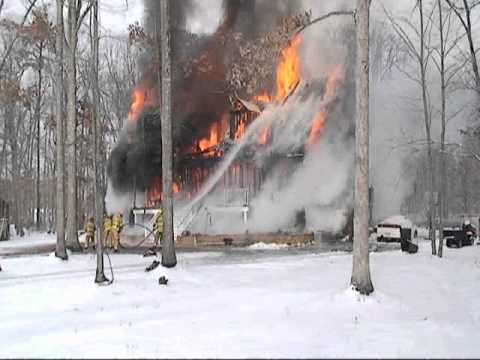Fully Engulfed Structure Fire in Woodbine