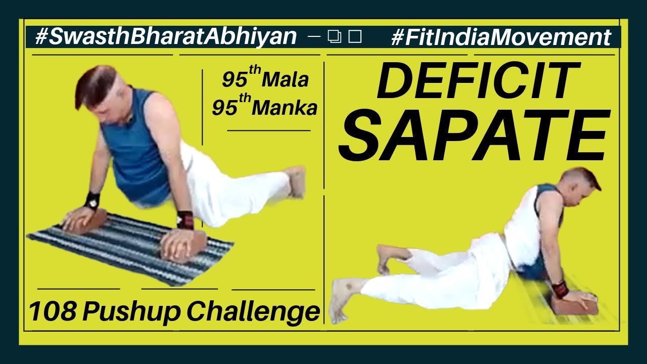 #ramram 130-#namo 95-Deficit Sapate-95th Mala/Manka of 108 #pushups ...