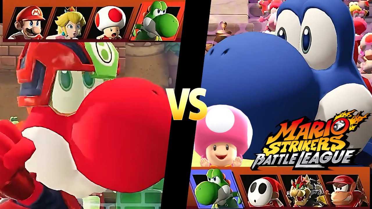 Mario Strikers Battle League Team Yoshi vs Team Yoshi at Royal Castle ...