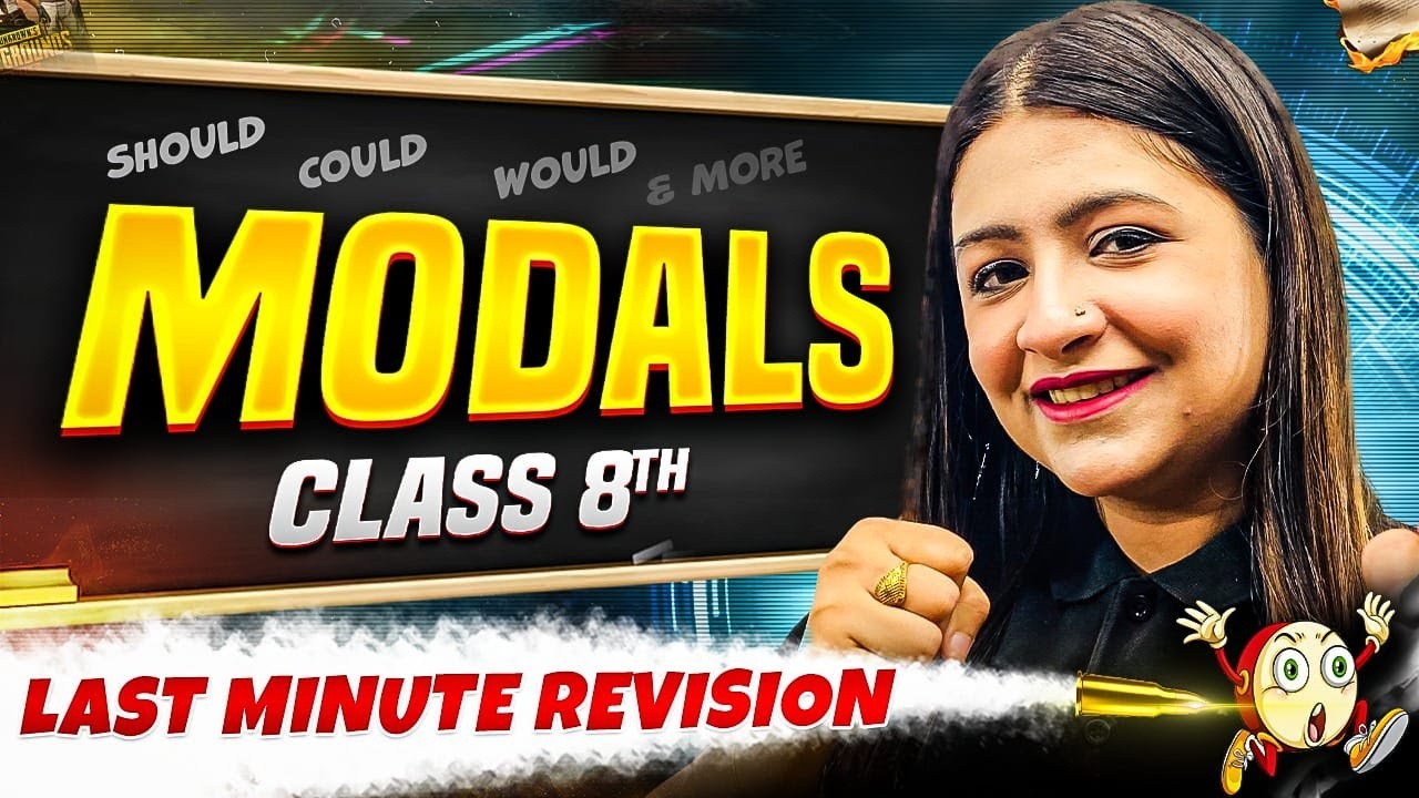 Class 8th | English | Modals in One Shot | Last Minute Revision Series 🔥 - YouTube