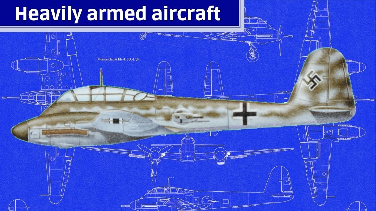 Messerschmitt Me 410 the working version of Me 210 - YouTube