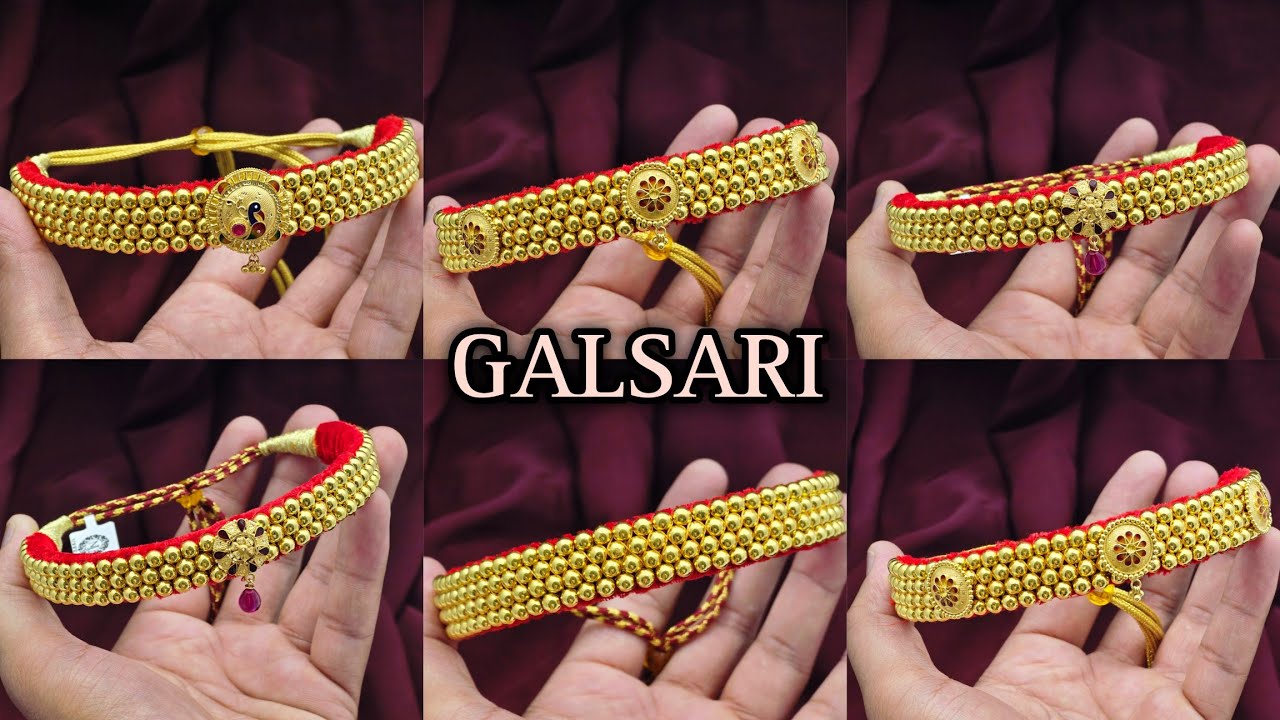 Gold galsari ! light weight gold thushi galsari designs with price ...