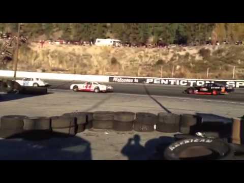 Penticton Speedway Street Stock Main Finish Oct 20 2013 - YouTube