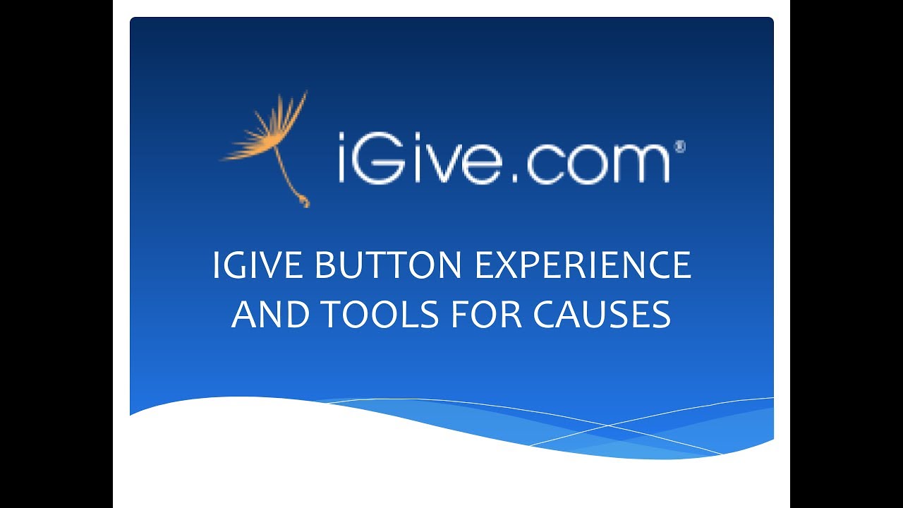 iGive Button NewTab Experience & Tools for Causes - YouTube