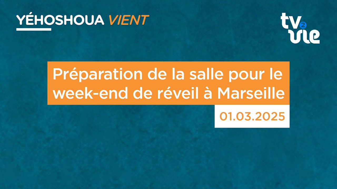 Préparation de la salle pour le week-end de réveil à Marseille (01/03 ...