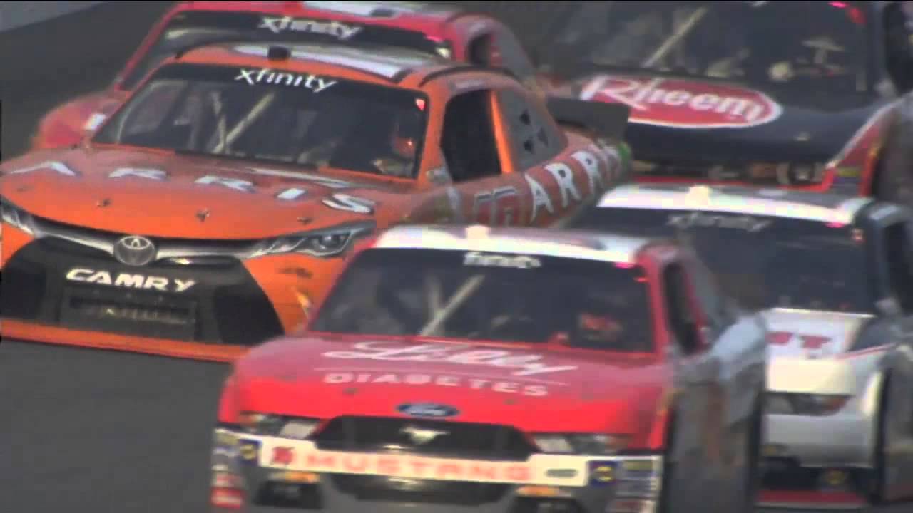Nascar Xfinity Series 2015 Daytona First Big One/Regan Smith Flips ...