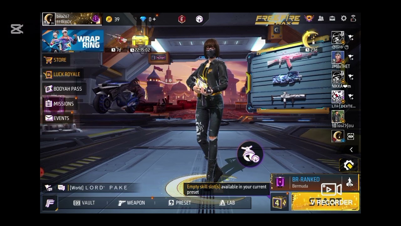 Winner of free fire event - YouTube