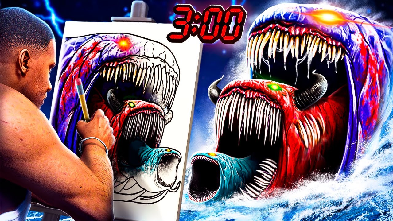 Do NOT Draw DARK BLOOP At 3 AM in GTA 5 (Mods) - YouTube
