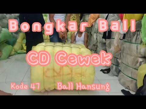 Bongkar Ball  CD (Celana Dalam) Cewek Kode 47 Ball Hansung.