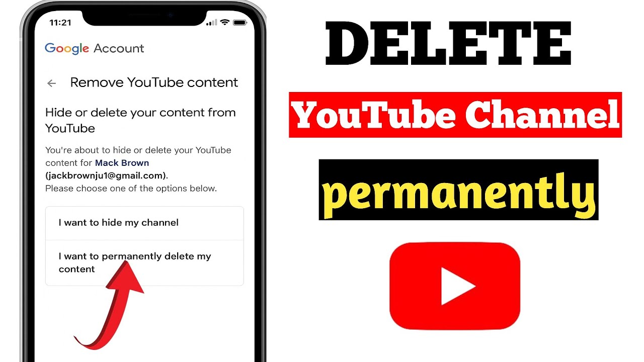 How to Delete YouTube Channel Permanently - YouTube