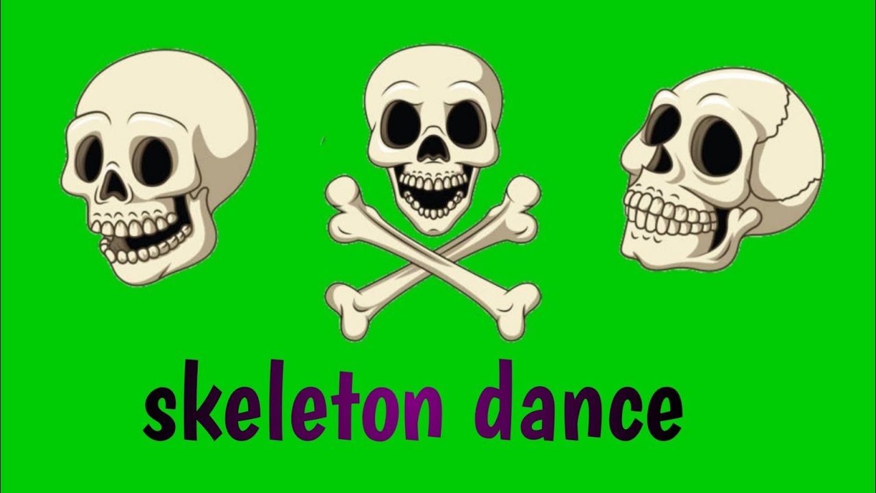 skeleton dance green screen#happy halloween#green leaf - YouTube