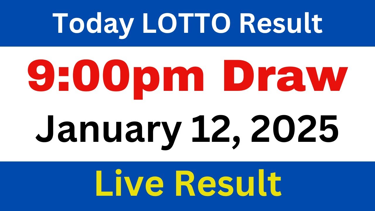 Lotto Result Today 9pm Draw January 12, 2025 - YouTube