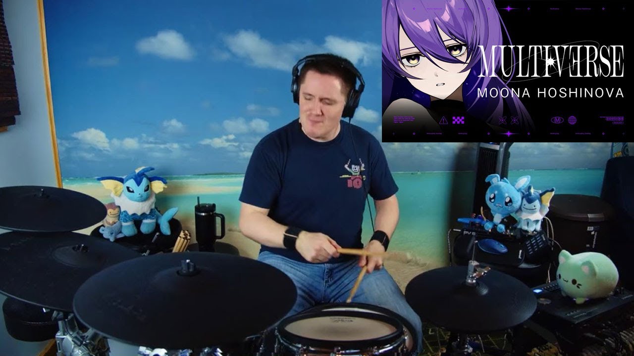 The8BitDrummer x Hololive | Moona Hoshinova - Multiverse - YouTube