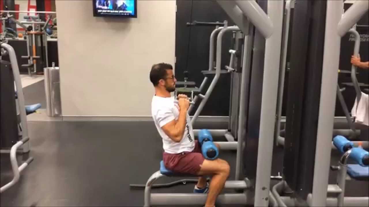 Lat pull down - various grips - YouTube