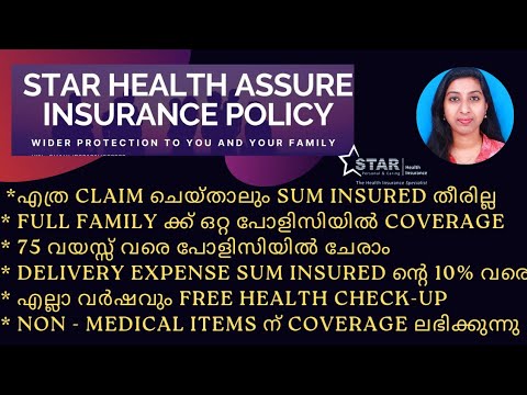 Star Health Assure Insurance policy explained in Malayalam - YouTube