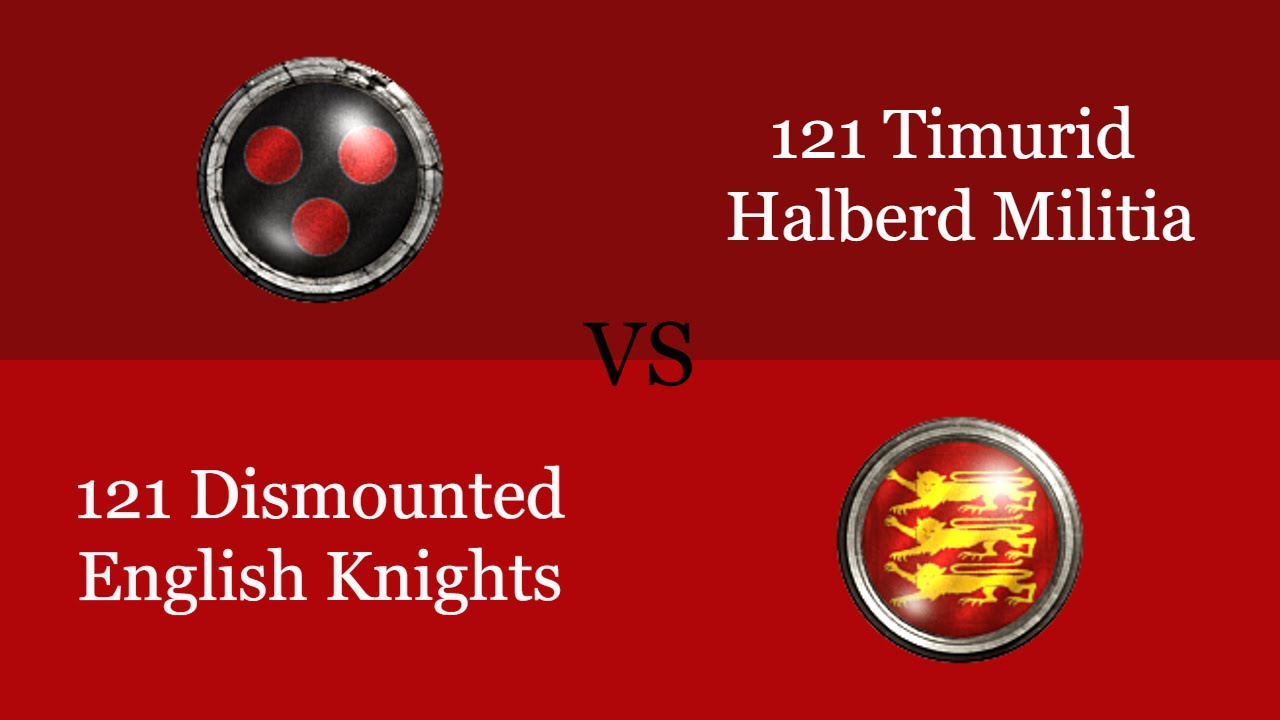 Medieval 2 Total War | [Timurids] Halberd Militia vs [England ...