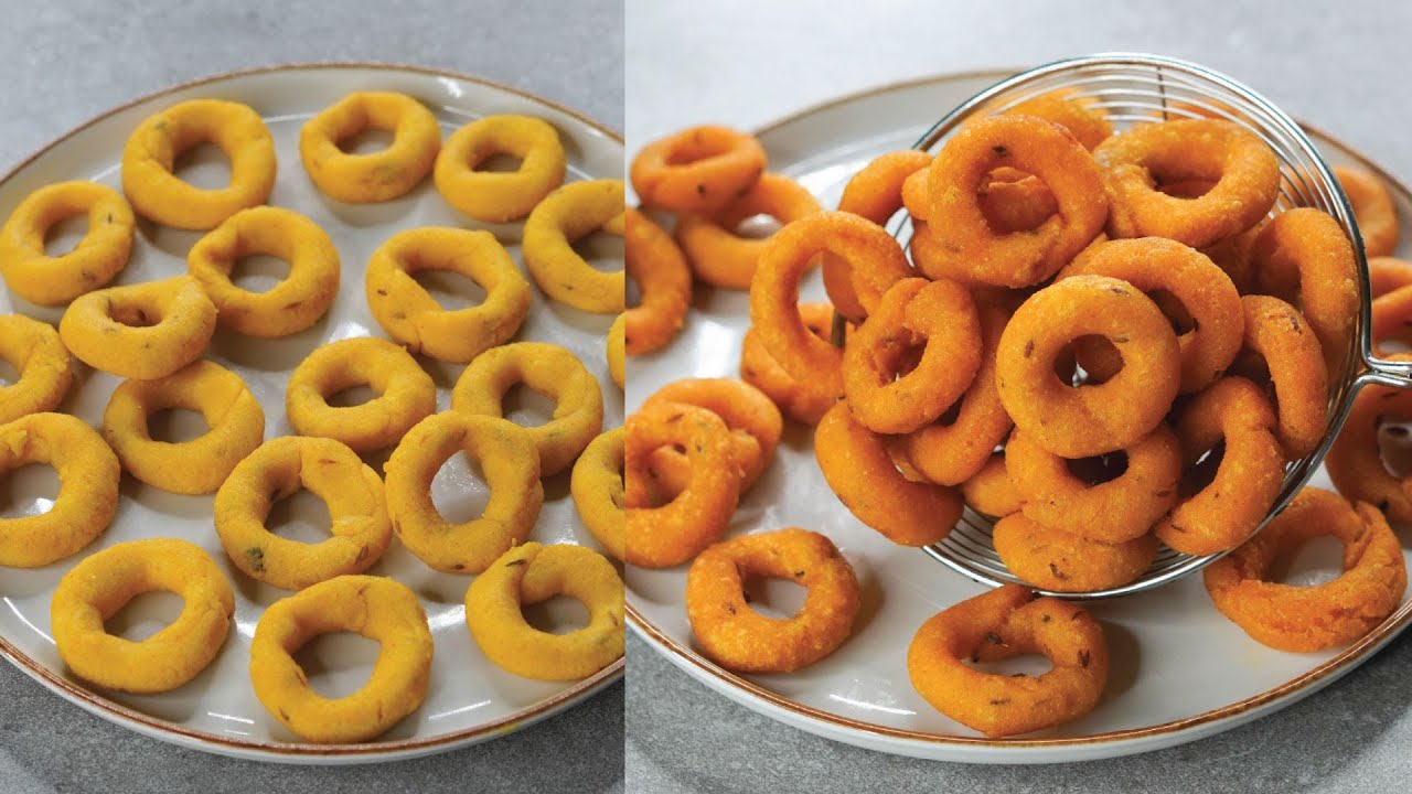 Super Crispy Rice Flour Snacks Recipe | Easy & Tasty Rice Flour Ring ...