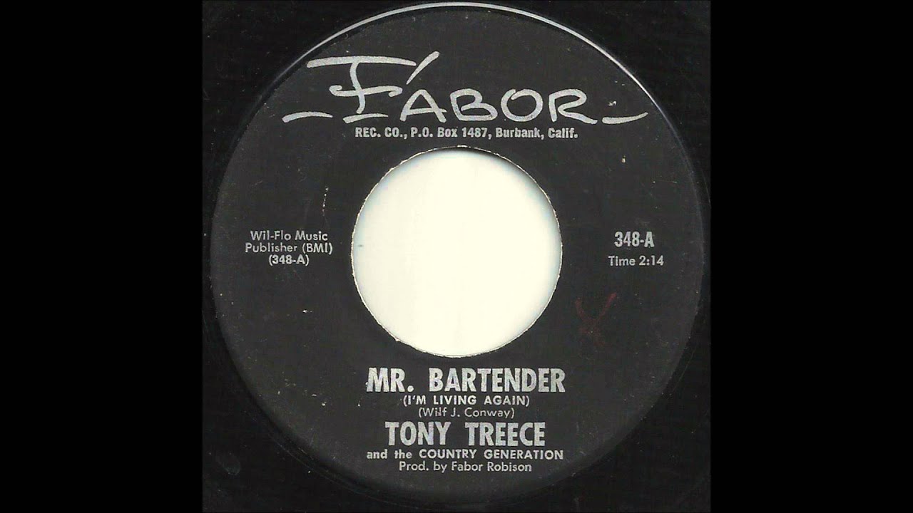 Tony Treece - Mr Bartender (I'm Living Again) - YouTube