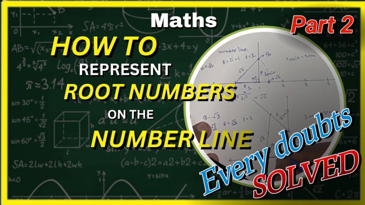 How to represent root numbers (√2, √13, √8, etc.) on the Number Line ...