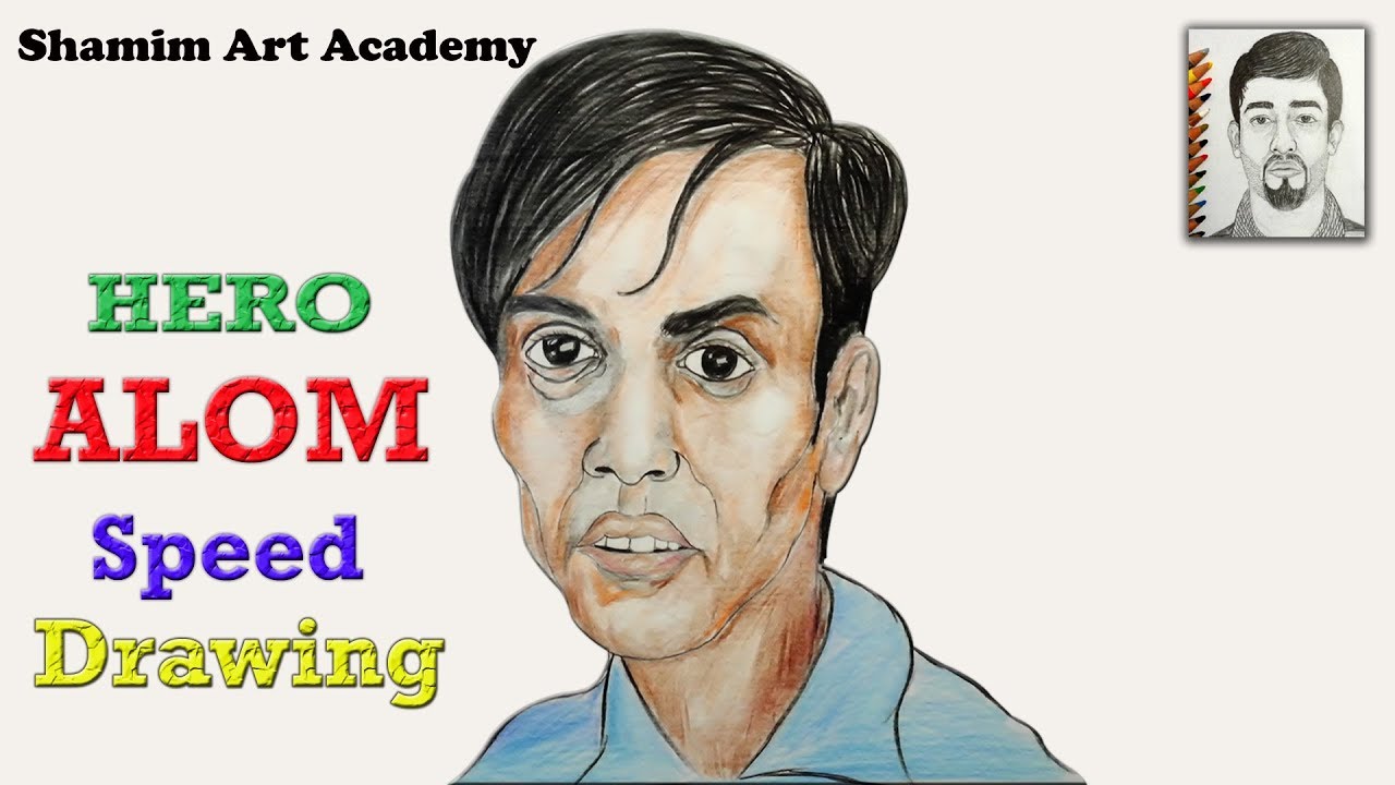How to Draw Hero alom Speed Drawing - YouTube