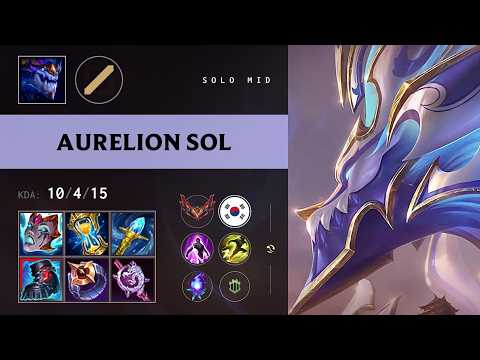 Aurelion Sol Mid vs Vex - KR Grandmaster Patch 26.16
