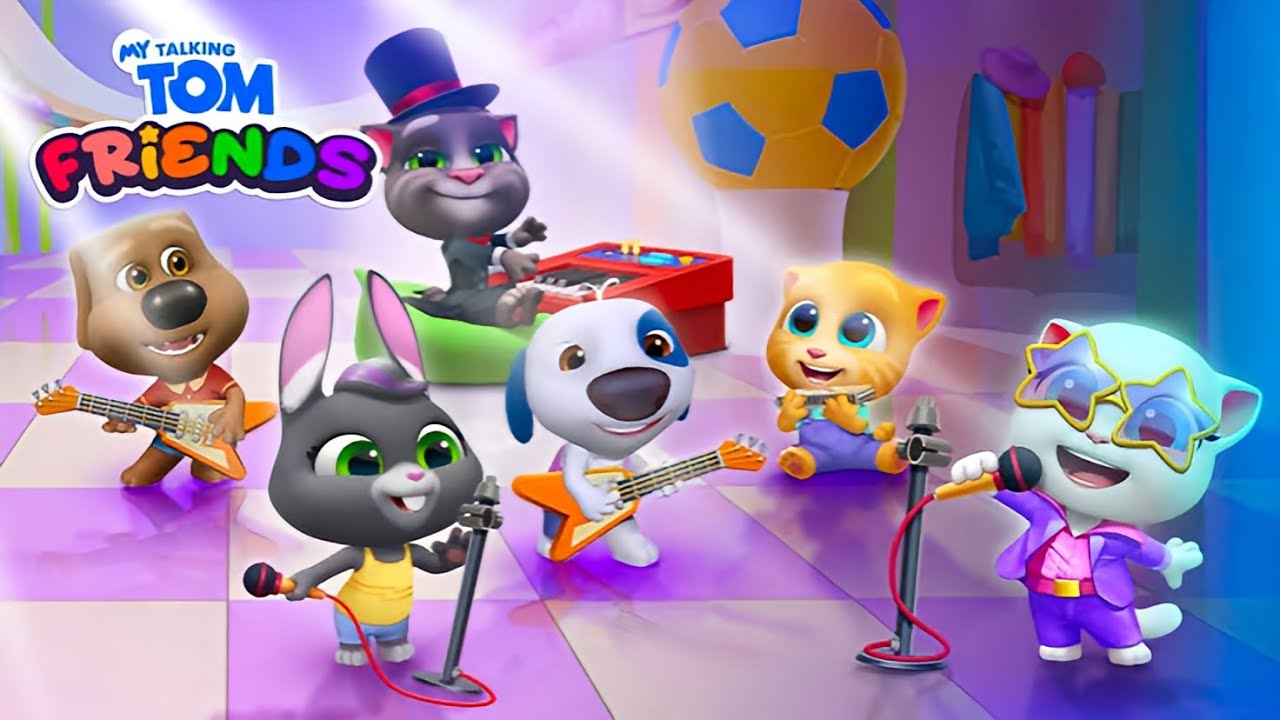 Tom Friends Started Cleaning While Angela Is Sleeping - My Talking Tom ...