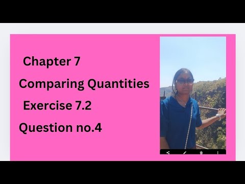 Class 8 Chapter 7 comparing quantities exercise 7.2 question no. 4 👍🥰 ️ ...