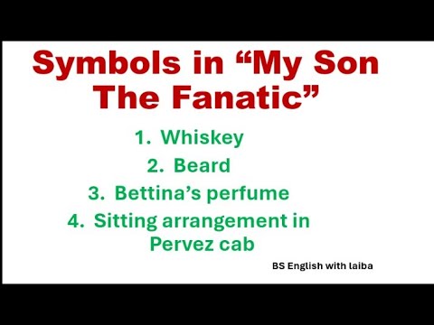 Symbols in My son the Fanatic|characters, summary and critical analysis ...