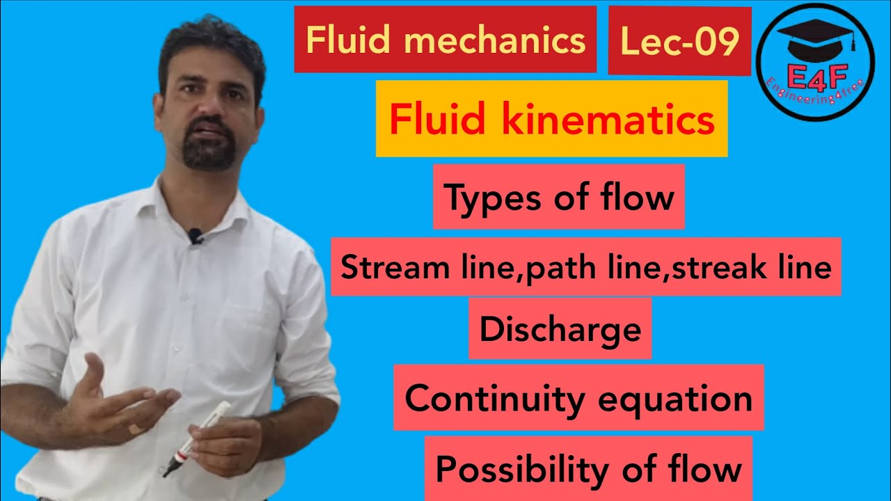Fluid kinematics I Types of flow I Discharge I Stream & path line I ...