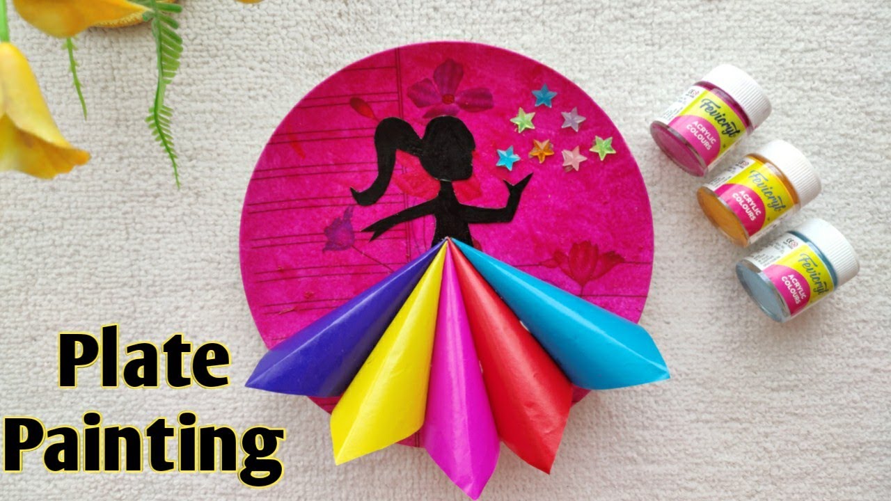 Plate Decoration Idea | Plate Painting | Diy - YouTube