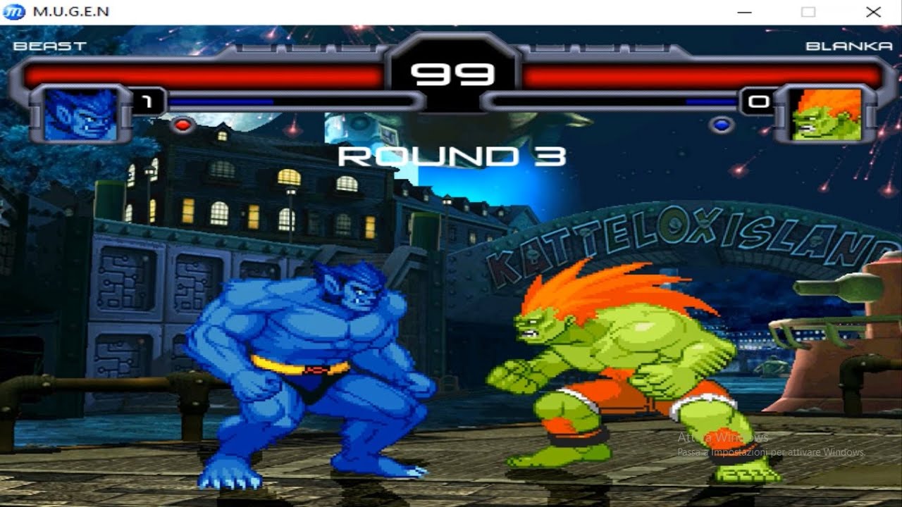 Beast vs Blanka SUPER WILD FIGHT⚡️Marvel Mugen Epic Battle Insane ...